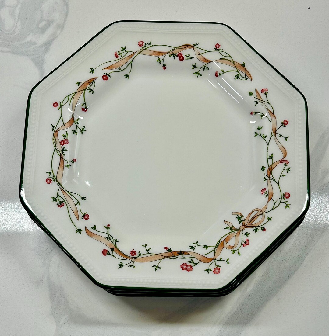 Set of 4 Vintage Johnson Brothers Eternal Beau Bread & Butter Plates ...