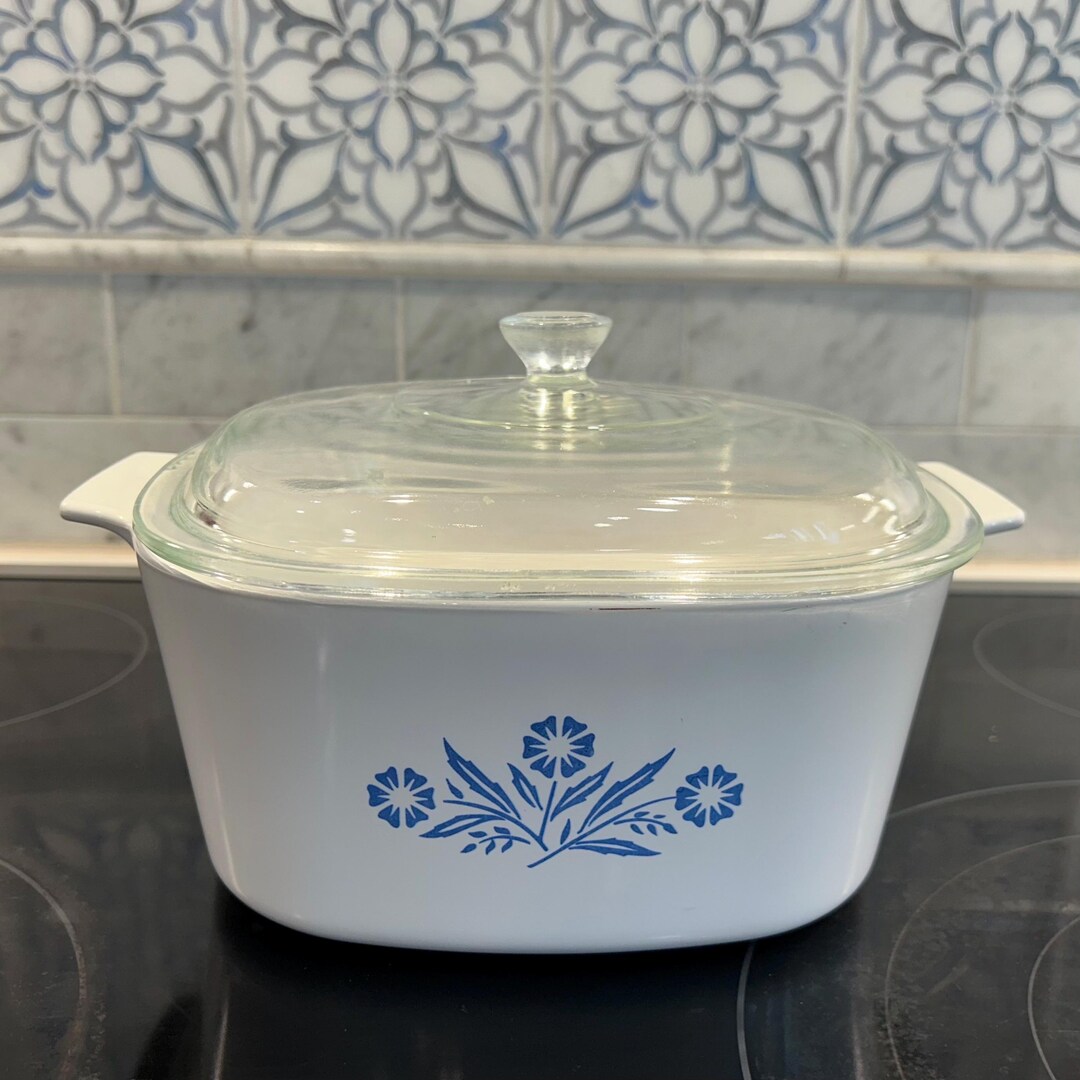 Vintage 1979 “A-3-B” 3-quart Corning Ware Blue Cornflower Casserole ...