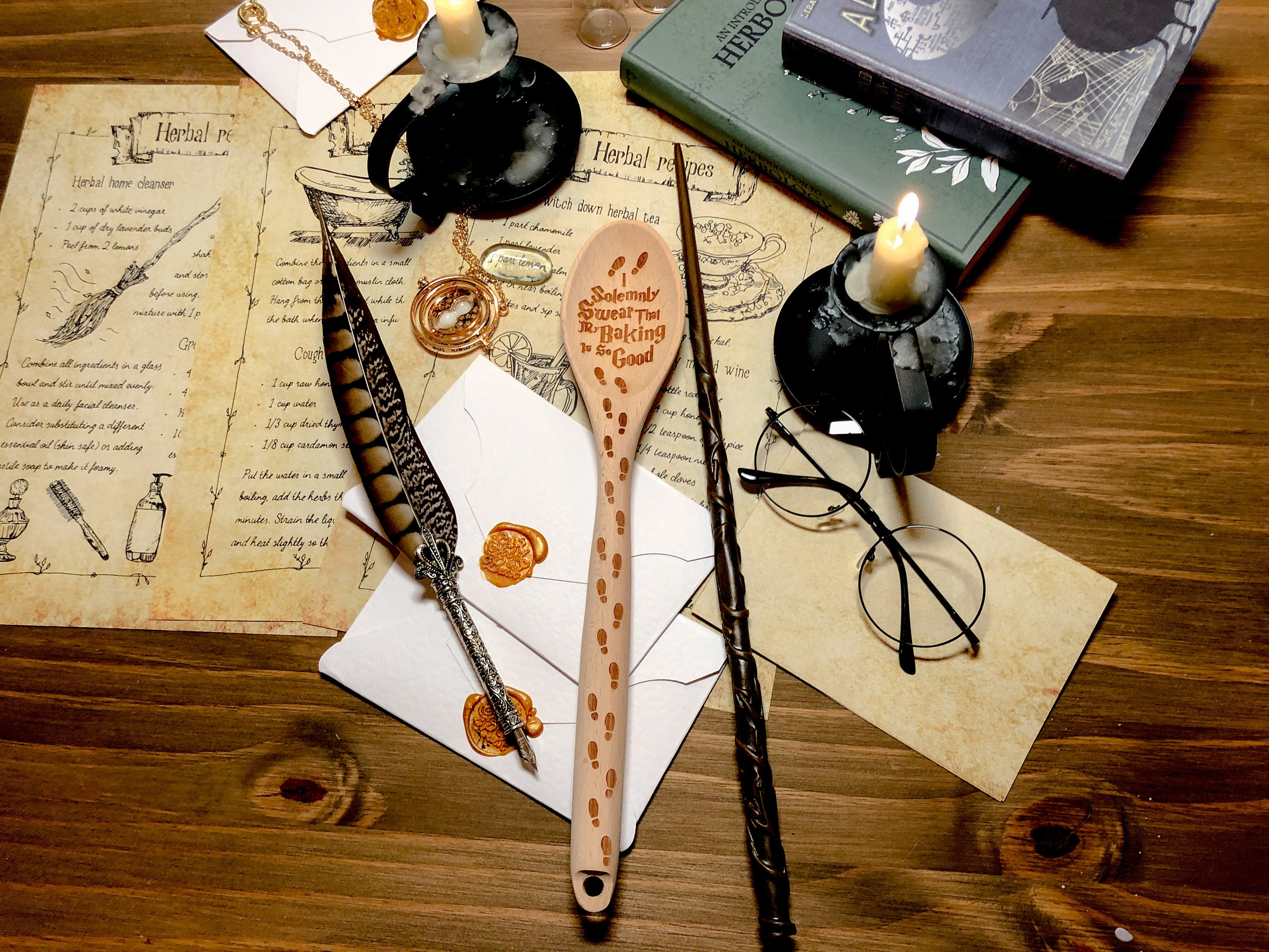 Harry Potter Inspired Wooden Spoon Engraved Spoon Gift Ideas Witch ...