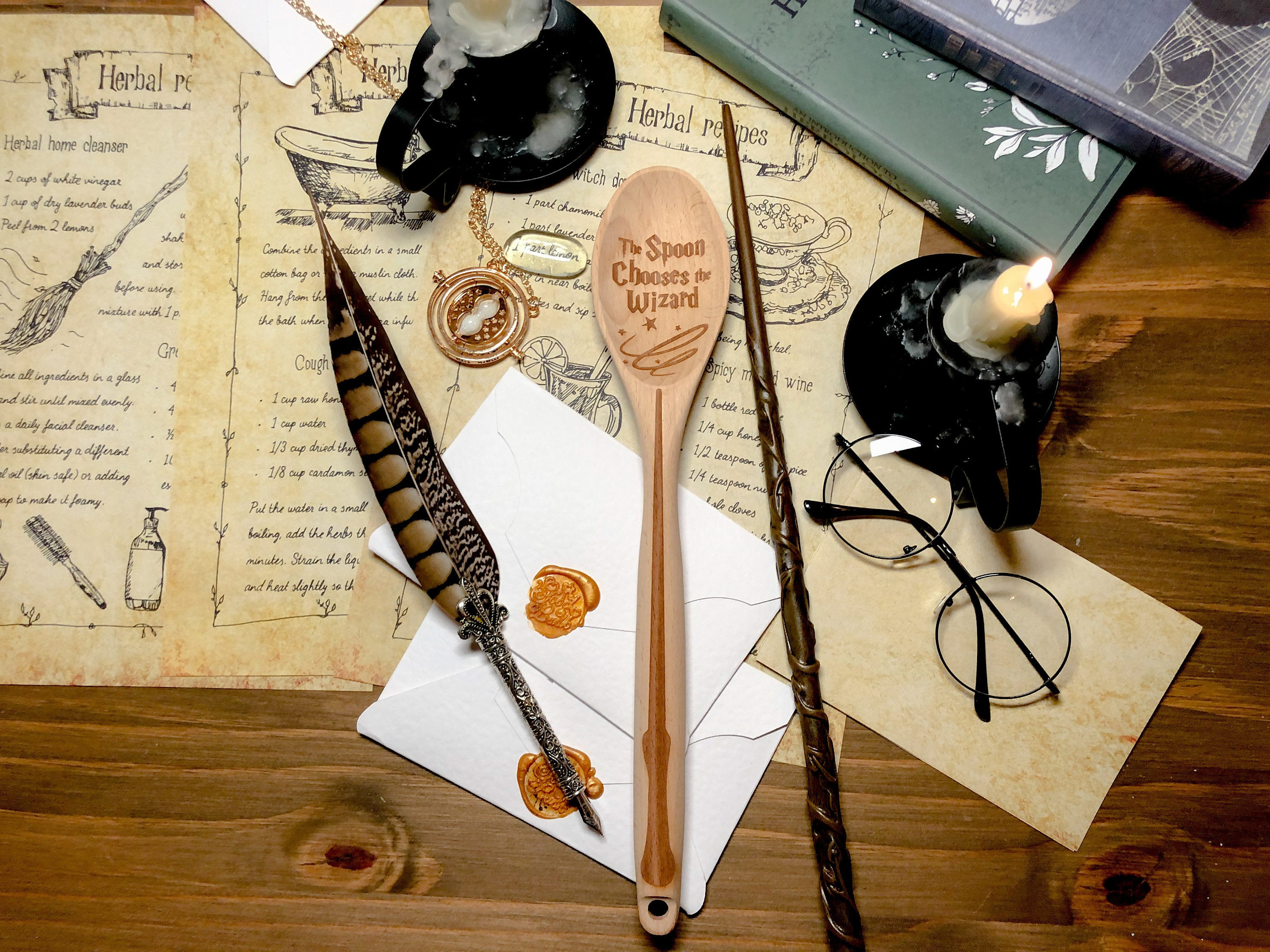 Harry Potter Inspired Wooden Spoon Engraved Spoon Gift Ideas Witch ...