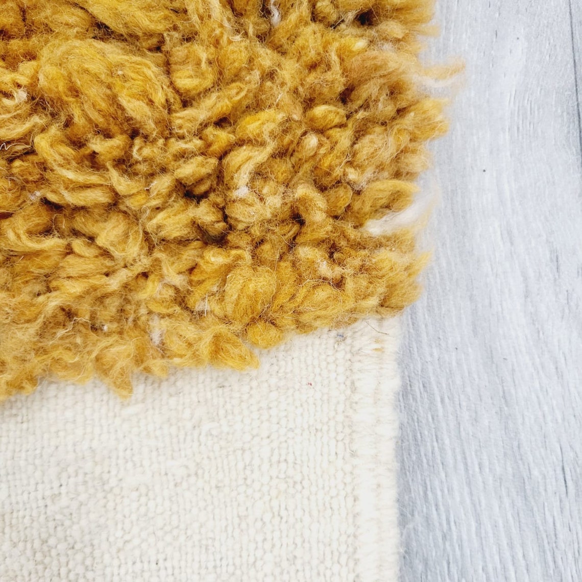 Brown Big Bricks Moroccan Wool Rug - Etsy