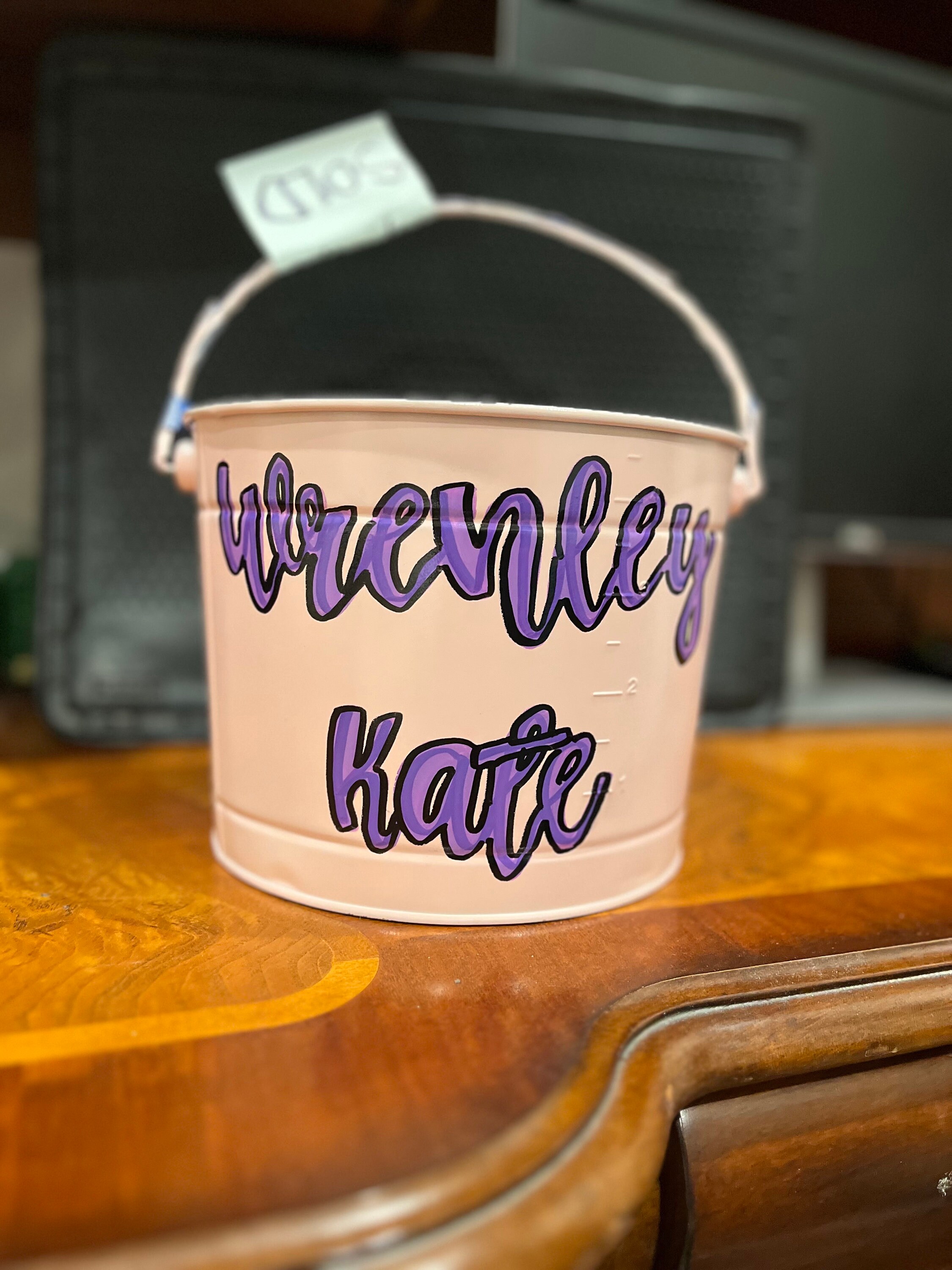 Easter Pail, Hand Painted Easter Bucket, Cart Easter Basket, - Etsy