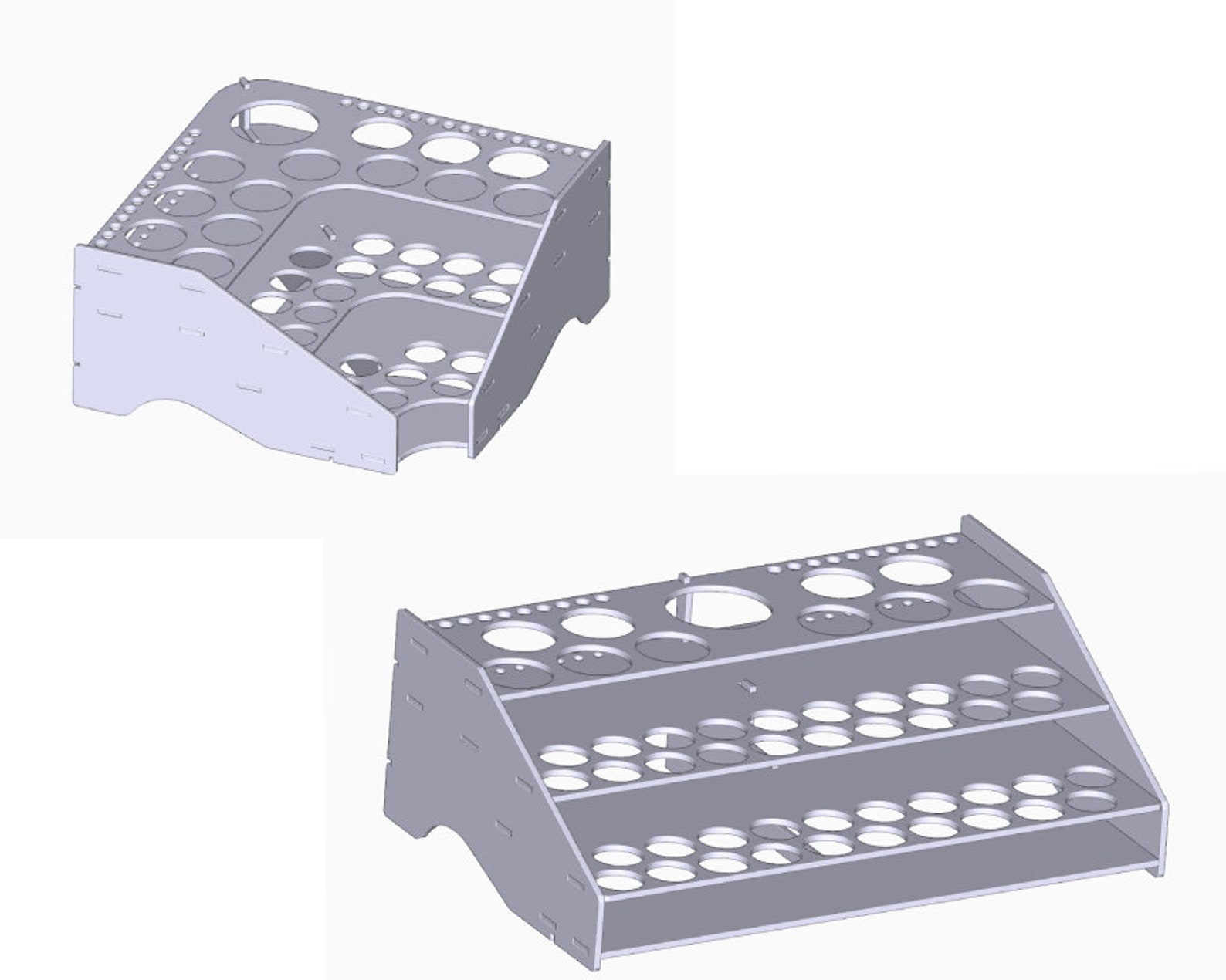 COMBO 2x Paint Racks 3mm for Laser Cutting DXF - Etsy