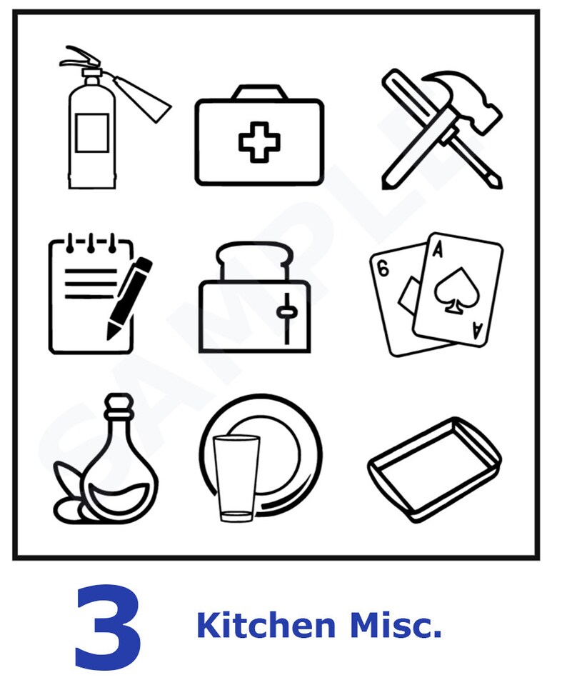 KITCHEN ORGANIZATION LABELS perfect for Your Airbnb Vrbo - Etsy