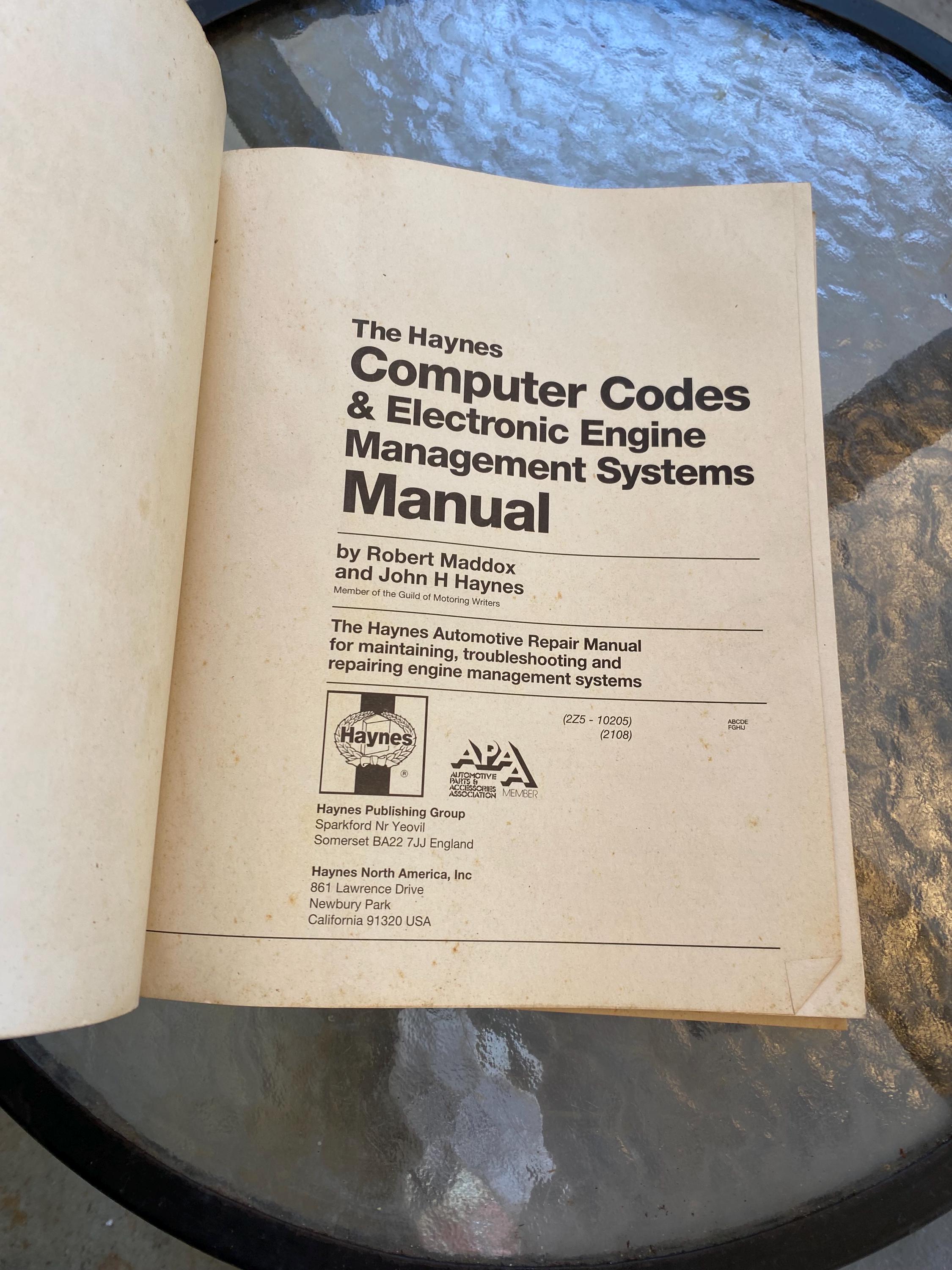 1997 Haynes Automotive Computer Codes Electronic Engine Management ...