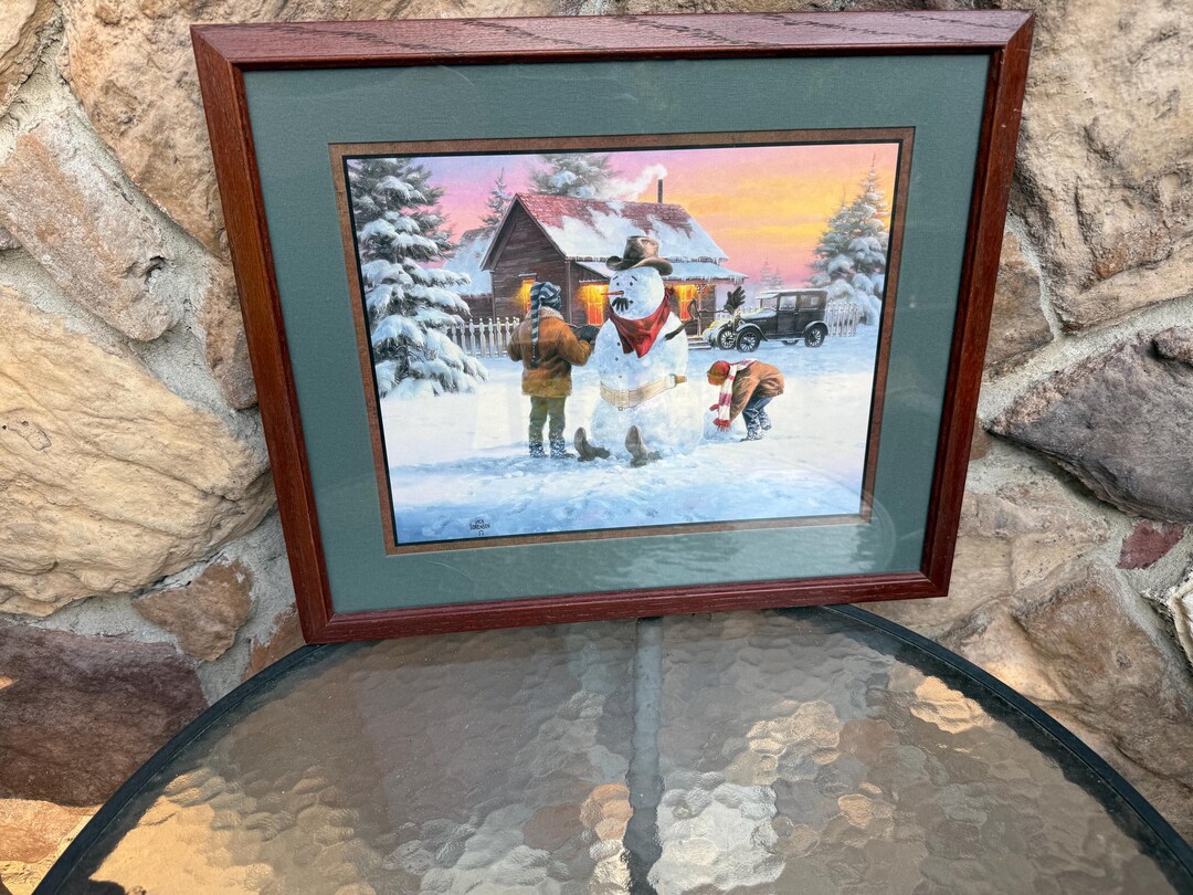 2001 Home Interiors Gonna Be in Trouble Framed Print Jack Sorenson - Etsy