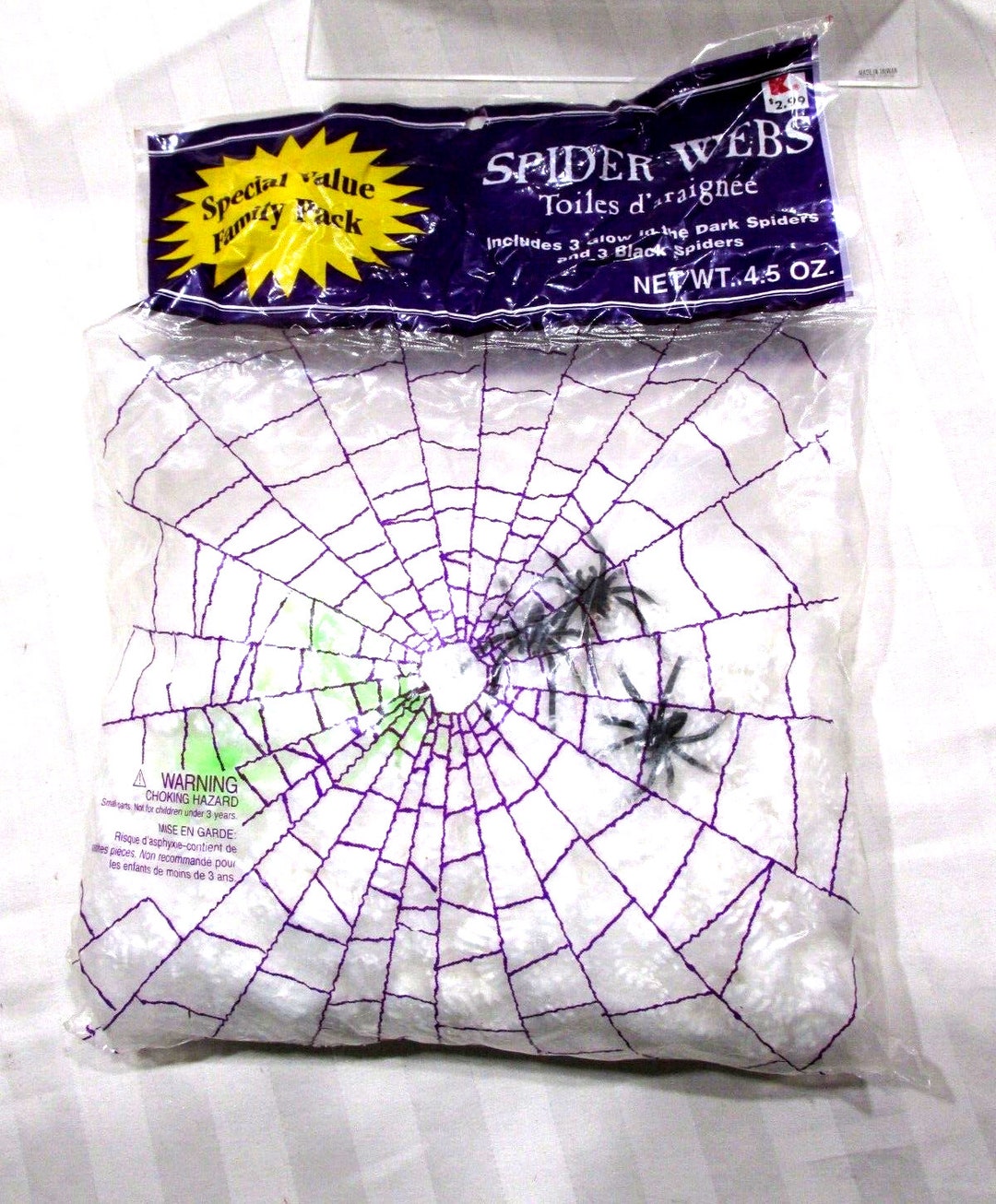 Paper Magic Group Spider Webs and Spiders Glow in the Dark Value Pack ...