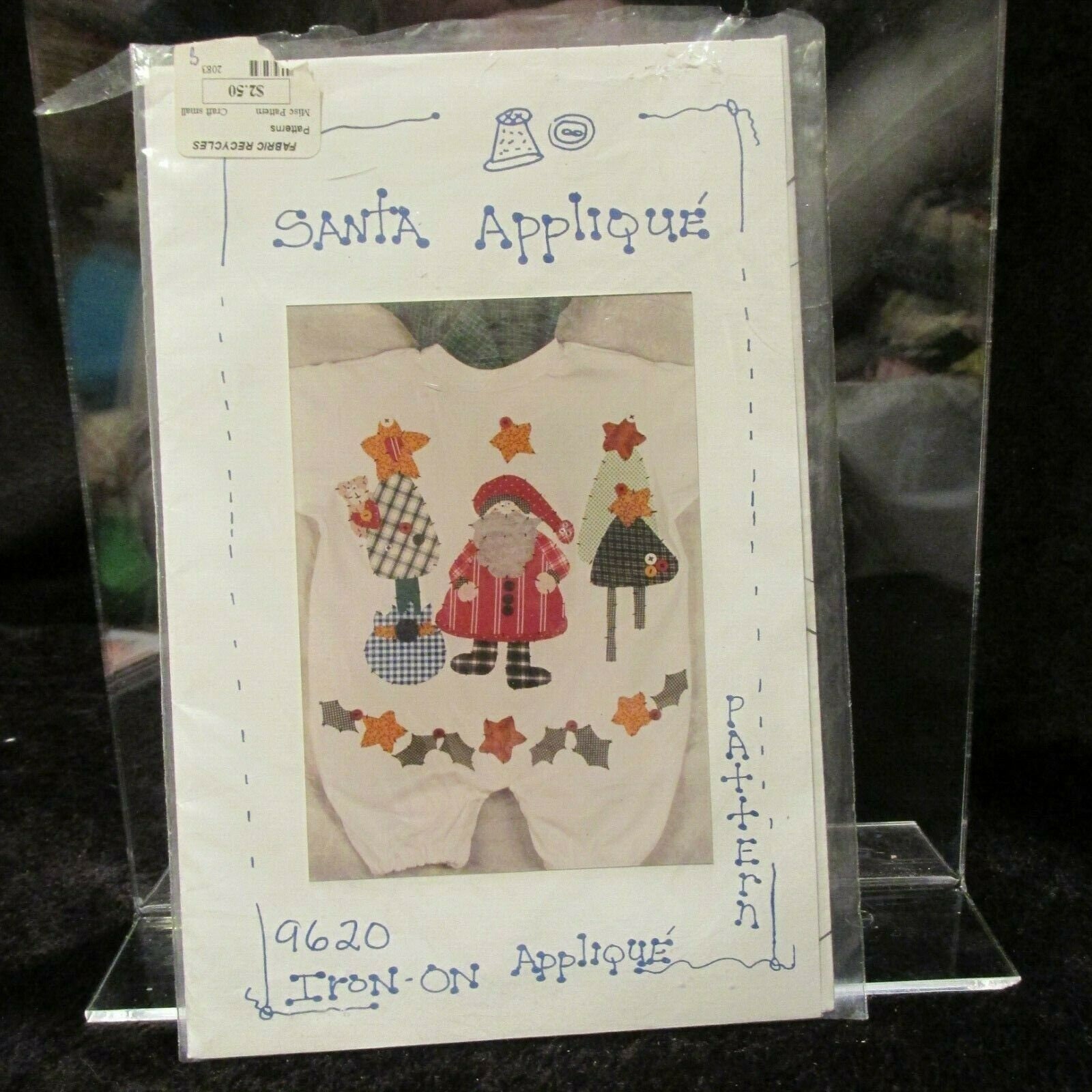 Santa Applique Iron on Patterns #9620 - Etsy