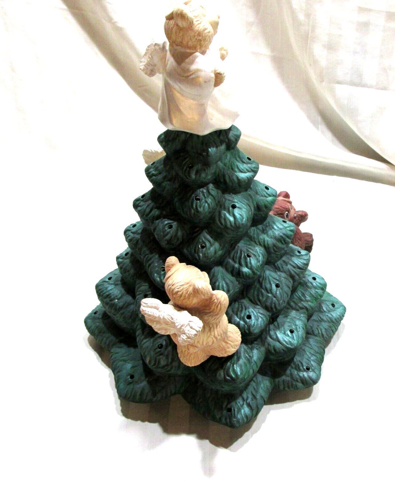 Vintage Ceramic Mold Christmas Tree Teddy Bear Theme 15" - Etsy