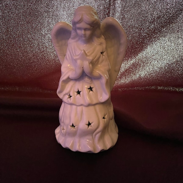 Porcelain Angel Candle Holder - Etsy