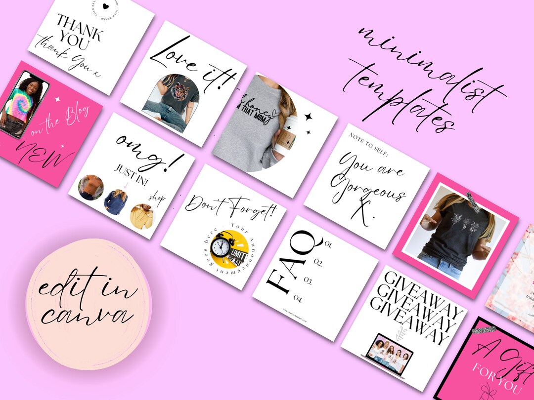 Instagram Engagement Feed Booster IG Social Media Templates - Etsy
