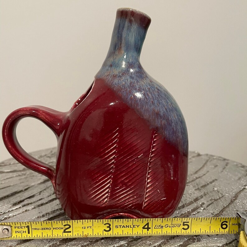 Stamped Pottery Pitcher | Etsy