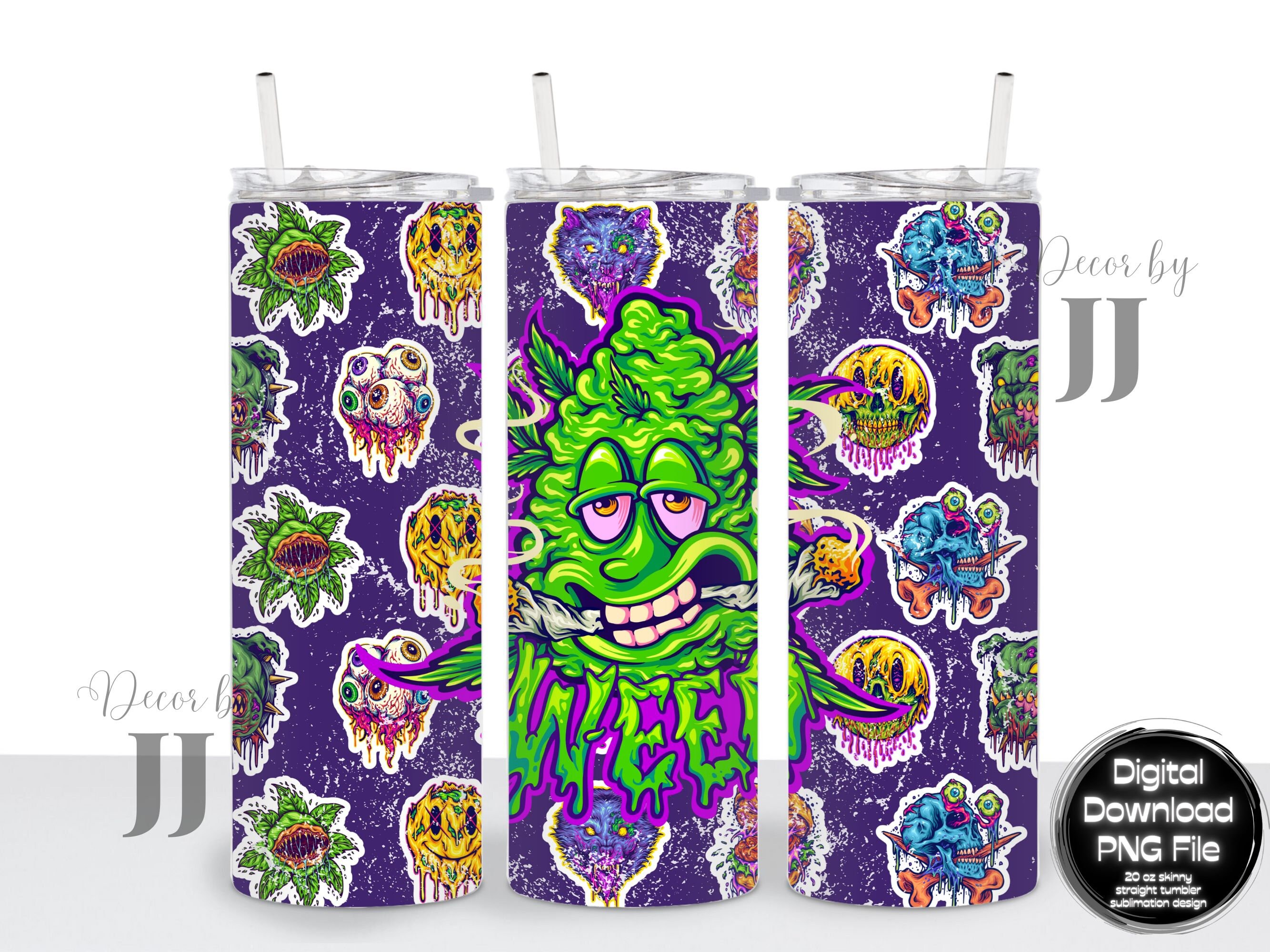 Smoking Weed Cannabis Zombie Monsters Halloween Blunt - Etsy