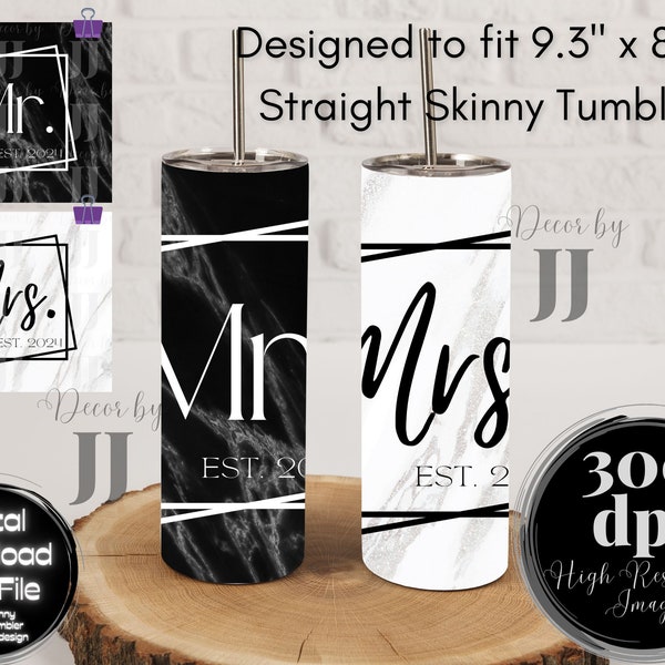 Mrs. Sublimation Tumbler Template - Etsy