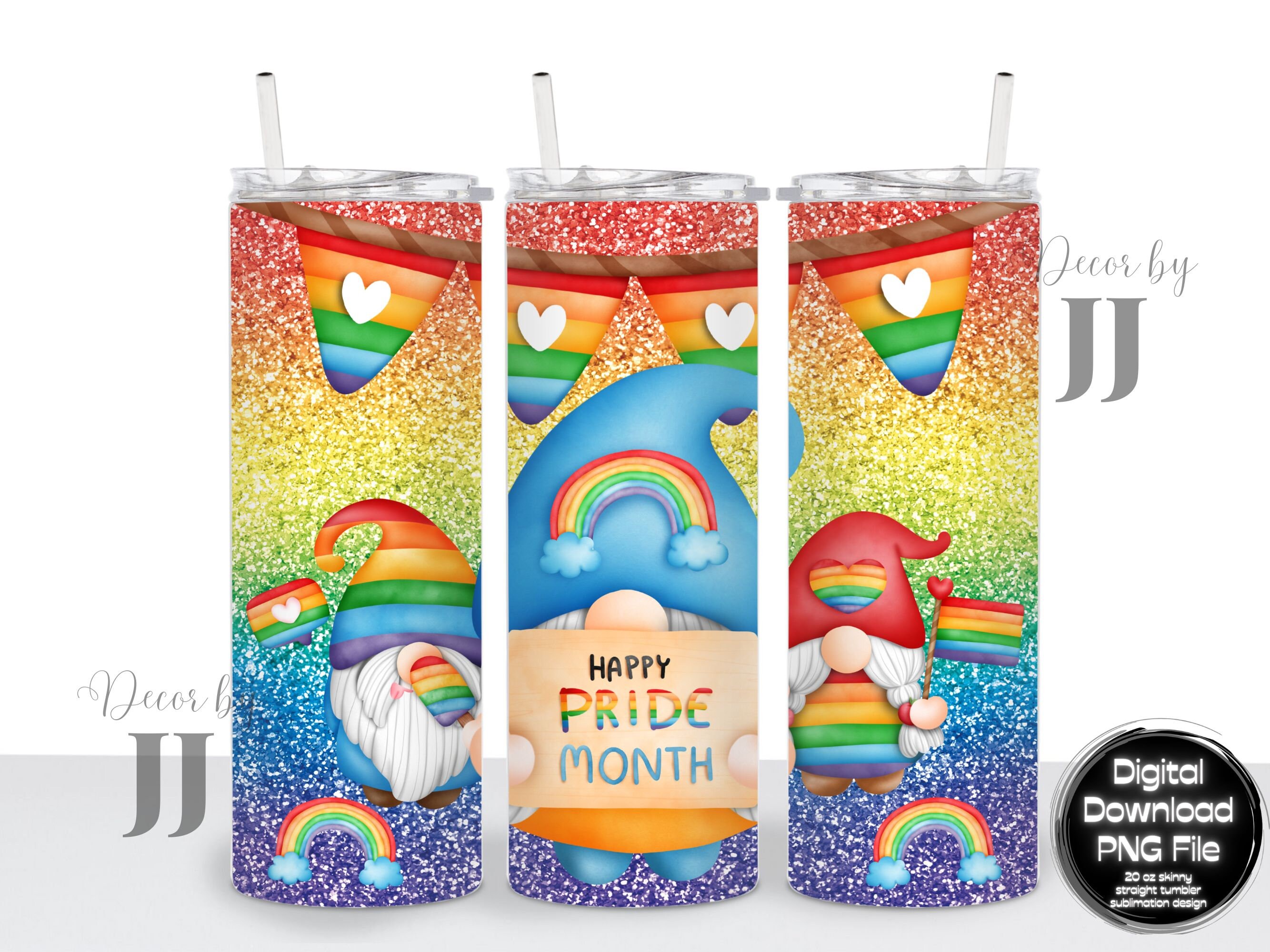Happy Pride Month Pride Gnomes Pride Gnomies Rainbow Sublimation Design ...