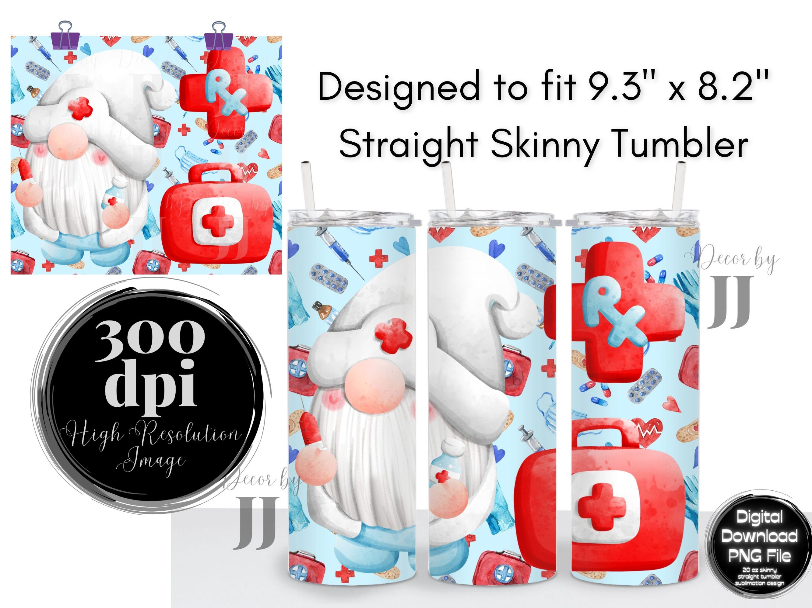 Nurse Gnome Nurse Gnomie Watercolor Gnome Medical Supplies Sublimation ...