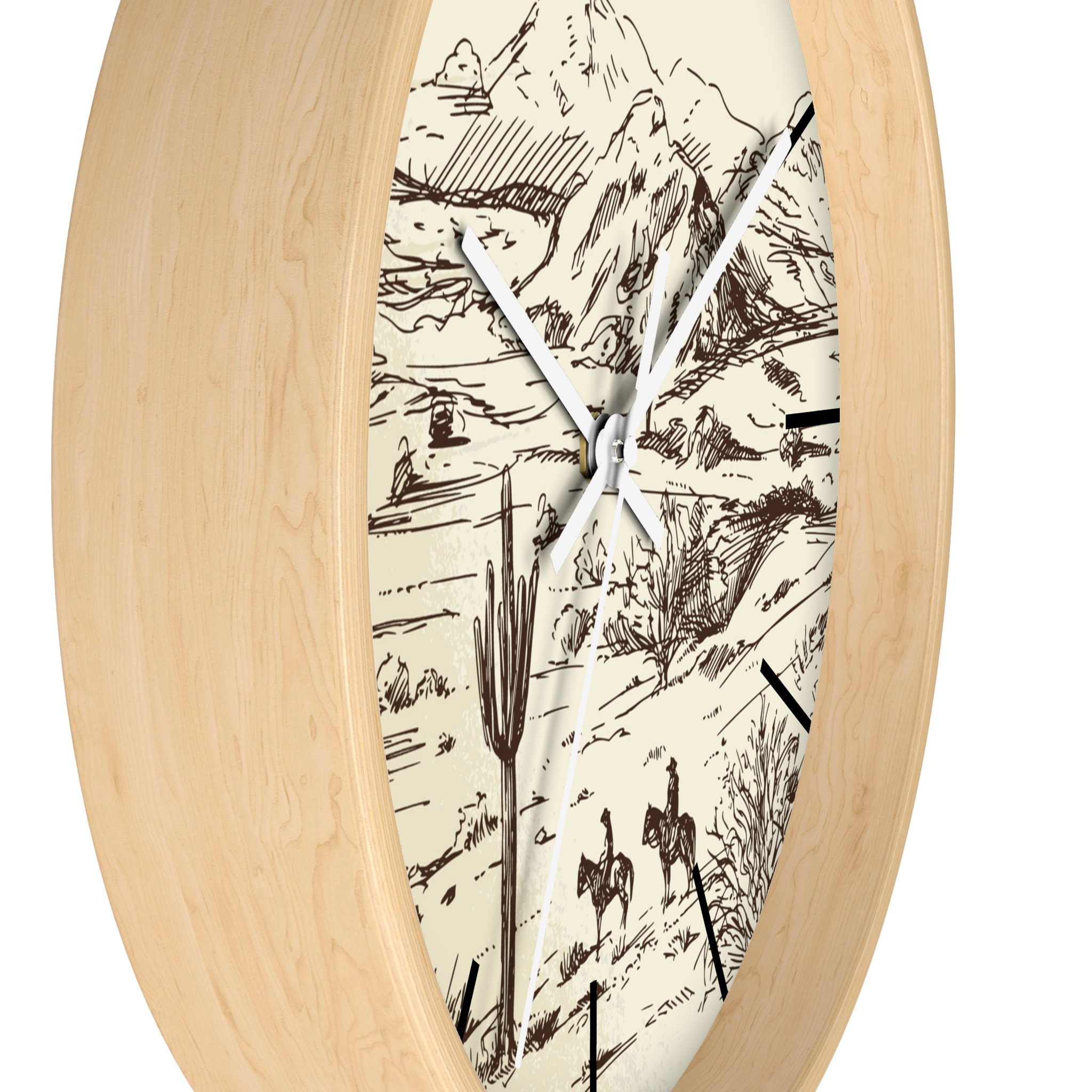 Vintage Western Wall Clock Wild West Wall Decor - Etsy