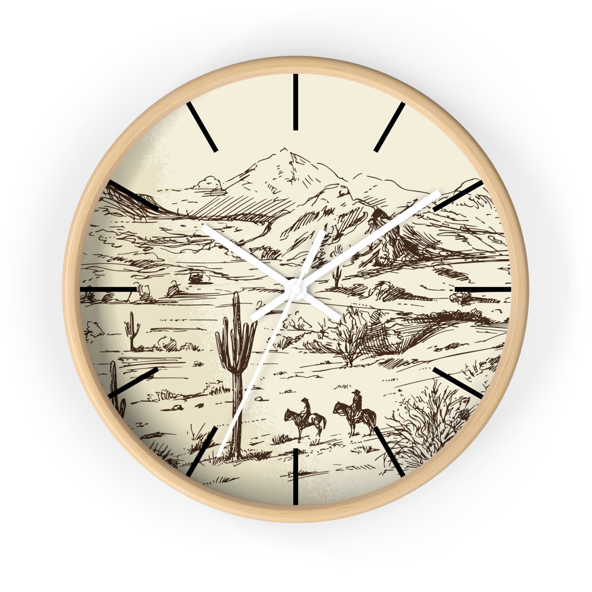 Vintage Western Wall Clock Wild West Wall Decor - Etsy