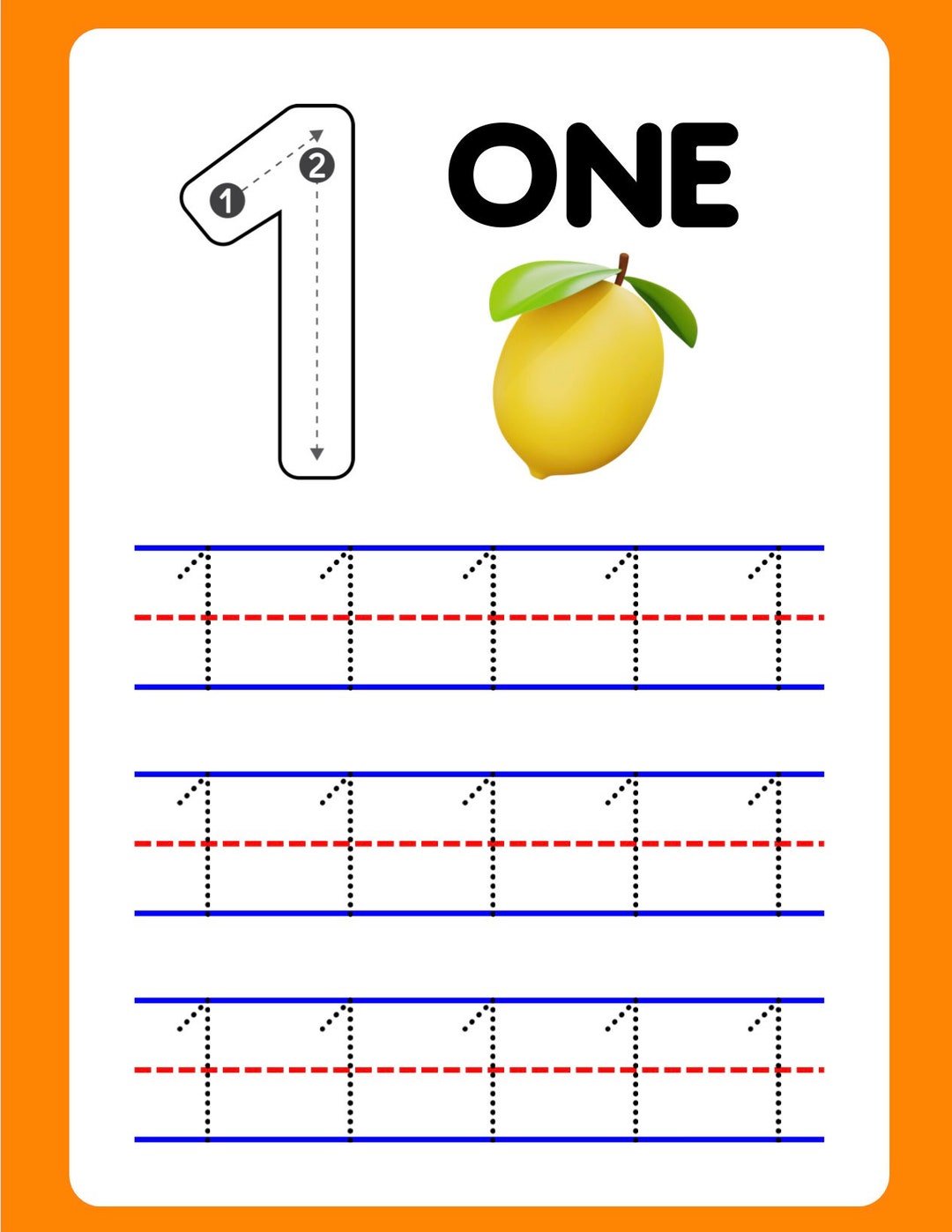 10 Traceable Number Worksheets | Numbers | 1-10 | Learning | Teachers ...