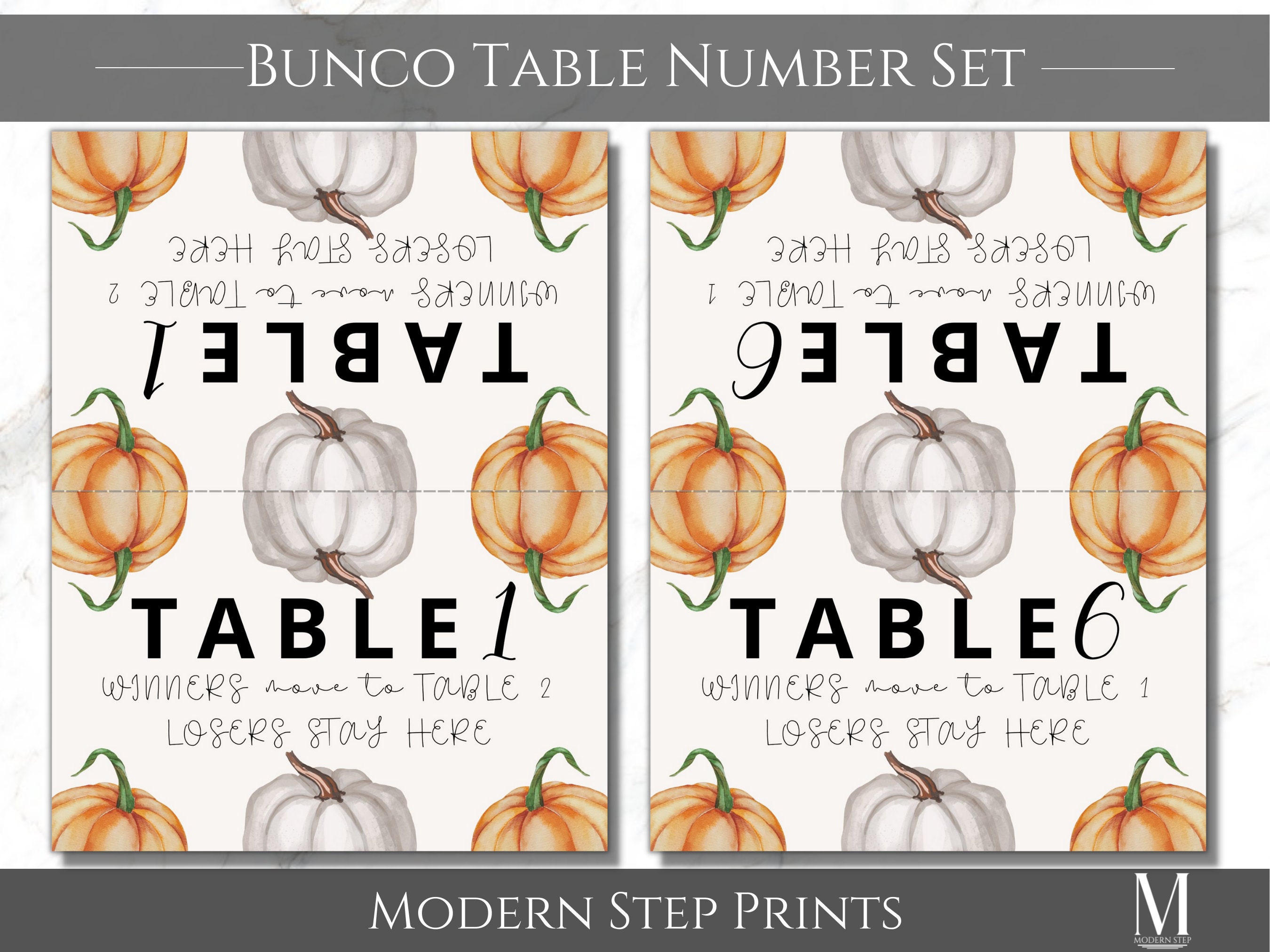 Printable Fall Bunco Bundle of Score Cards, Tally Sheets and Table ...