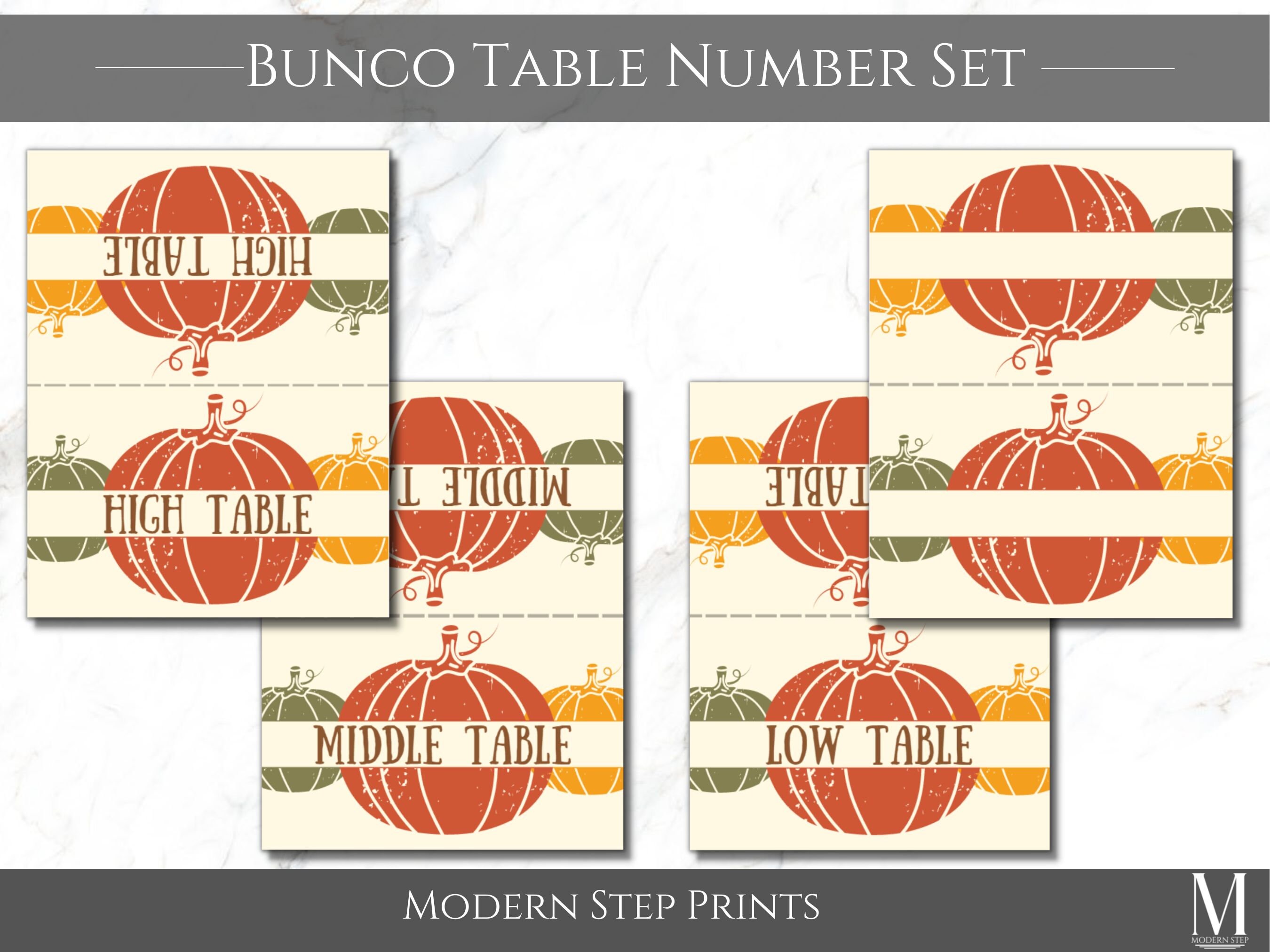 Printable Thanksgiving Bunco Game Card Bundle, Bunco Score Sheets ...