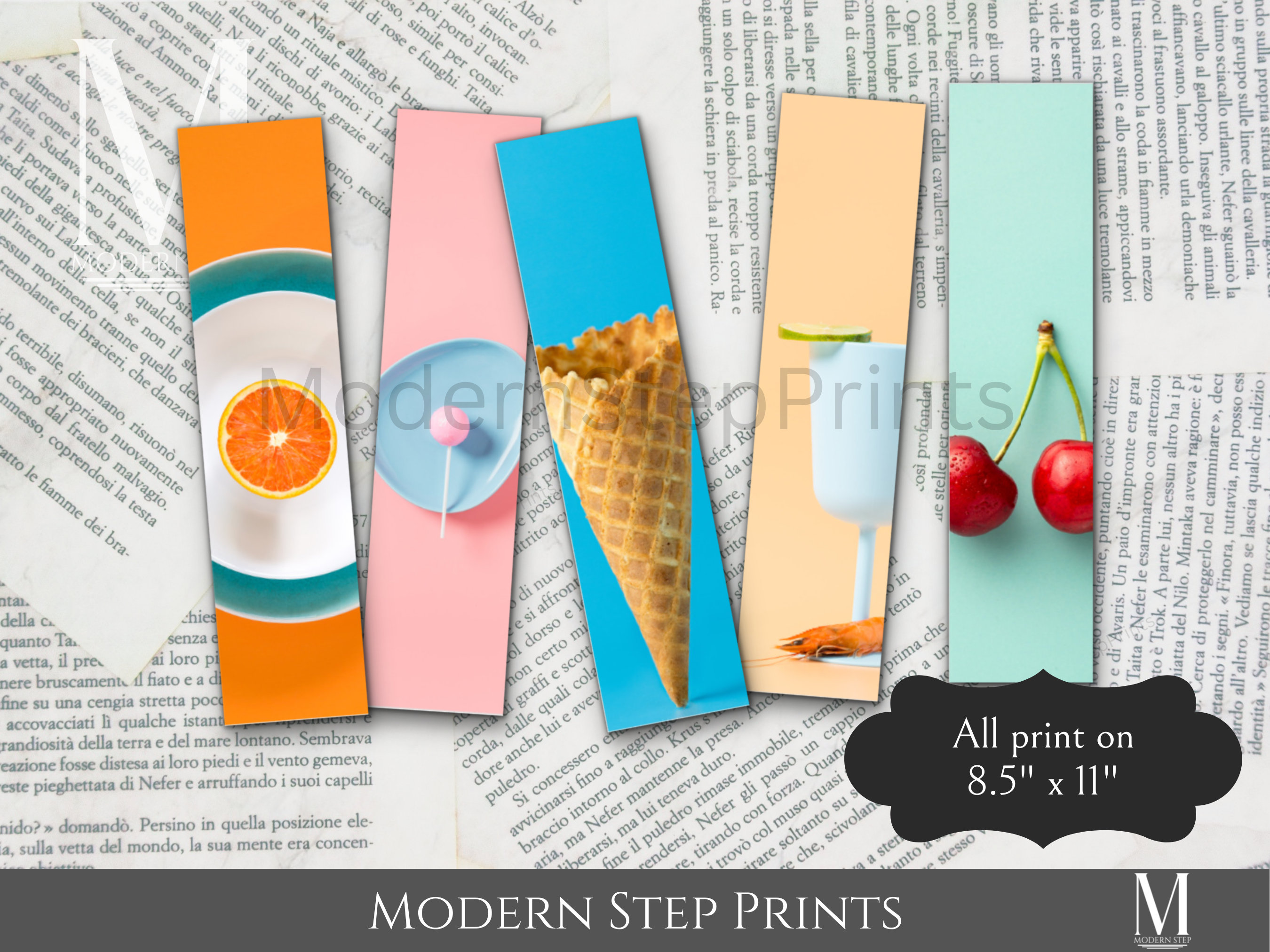 Printable Bookmark Minimalist Pop Art Set | Printable Bookmarks ...