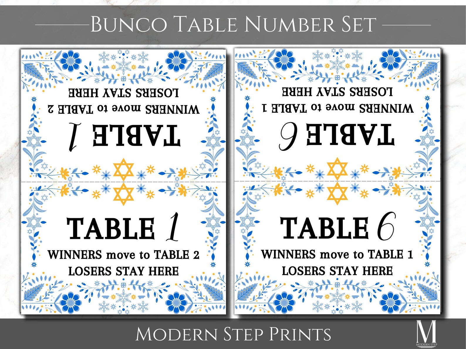 Hanukkah Bunco Printable Bundle of Score Cards Tally Sheets - Etsy