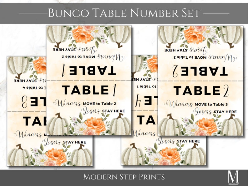 Printable Bunco Fall Bundle of Score Cards, Halloween Game Card ...