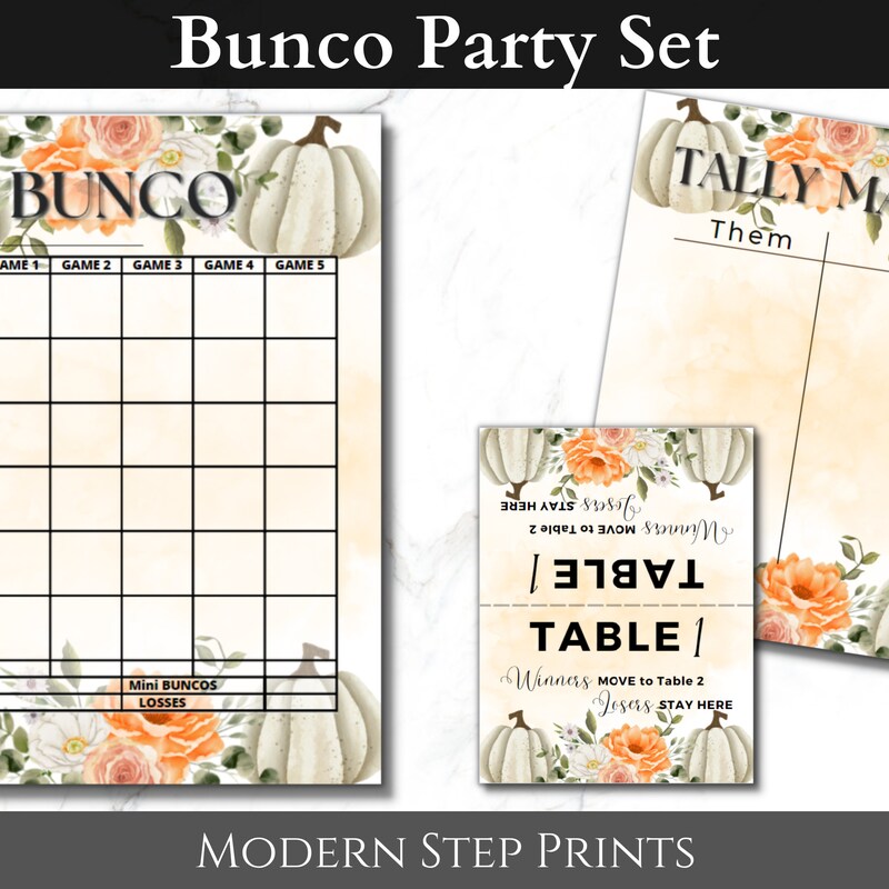 Bunco Printables - Etsy