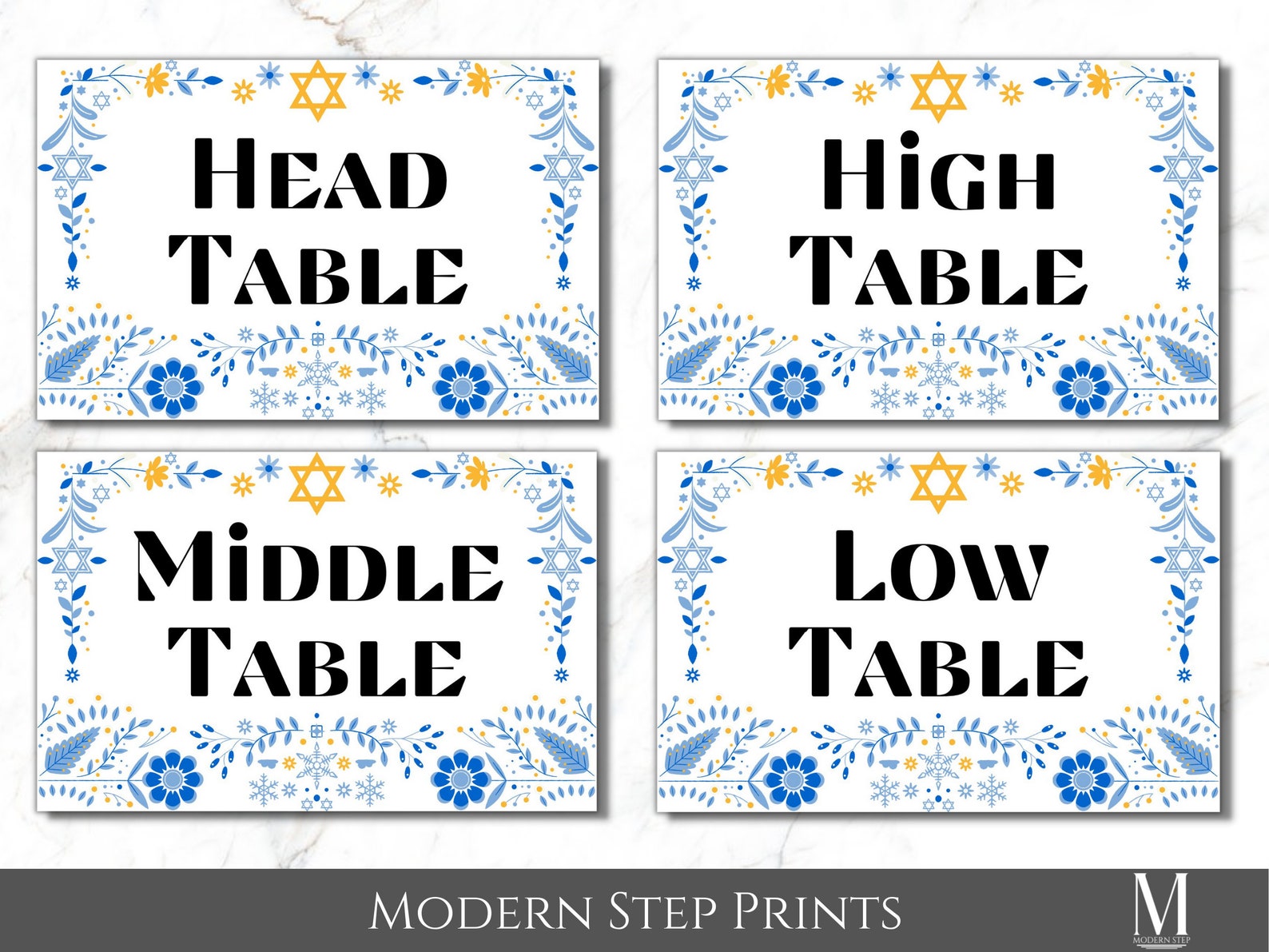 Hanukkah Bunco Printable Bundle of Score Cards, Tally Sheets and Table ...