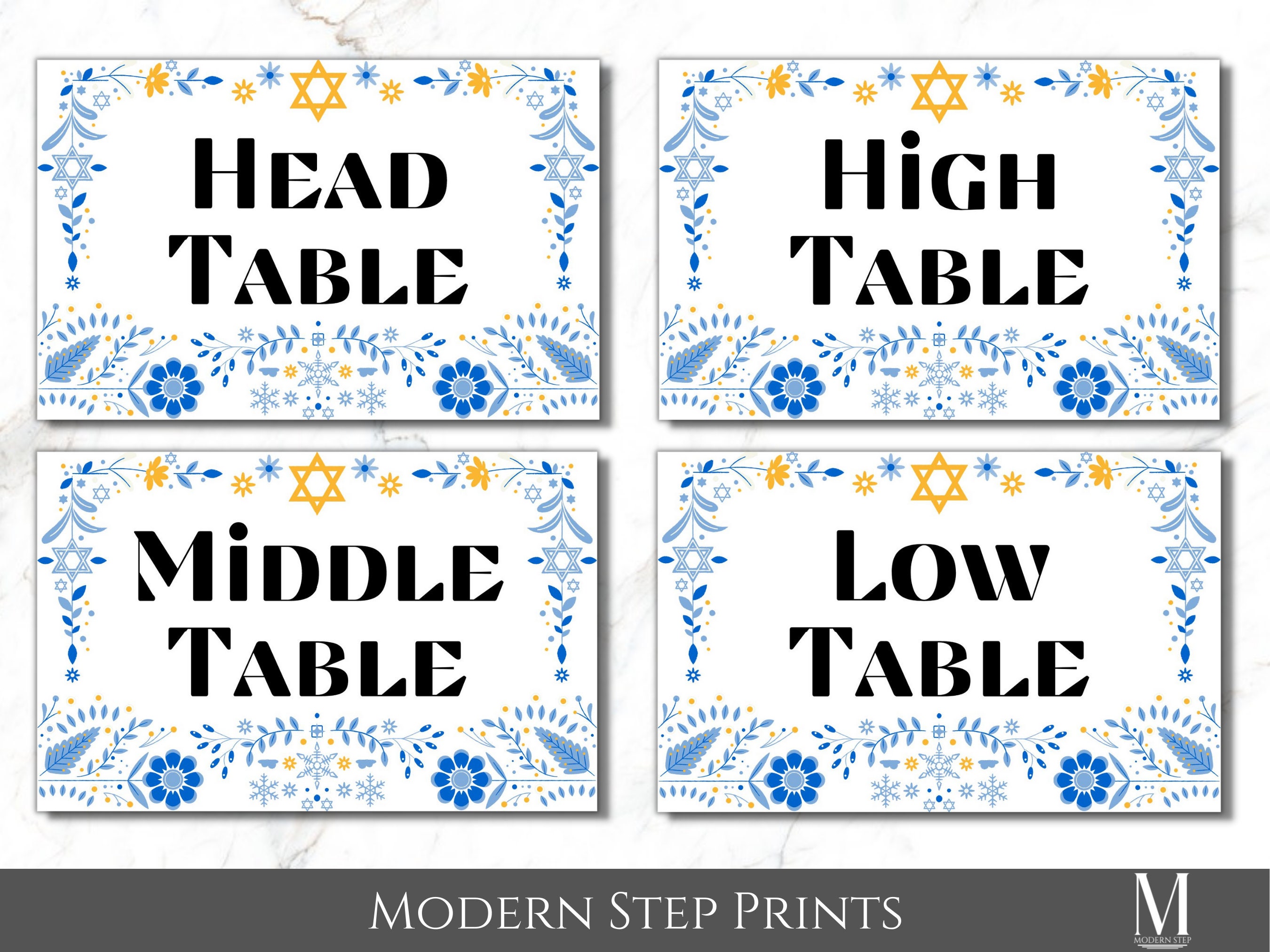 Hanukkah Bunco Printable Bundle of Score Cards, Tally Sheets and Table ...