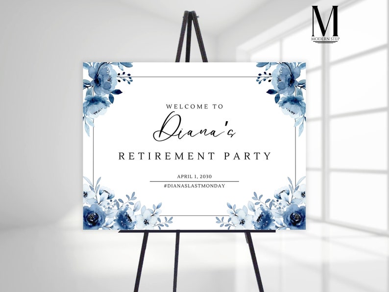 Retirement Party Welcome Sign, Printable, Surprise Party, Retirement ...