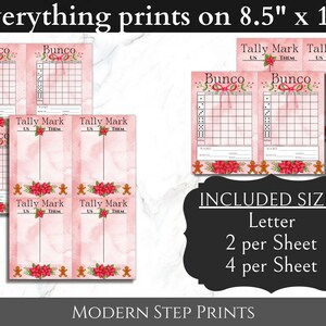 Bunco Christmas Party Bundle, Game Night, Holiday Activity, Family Game ...