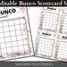 Editable Bunco Pink and Green Score Card, Editable Score Pad ...