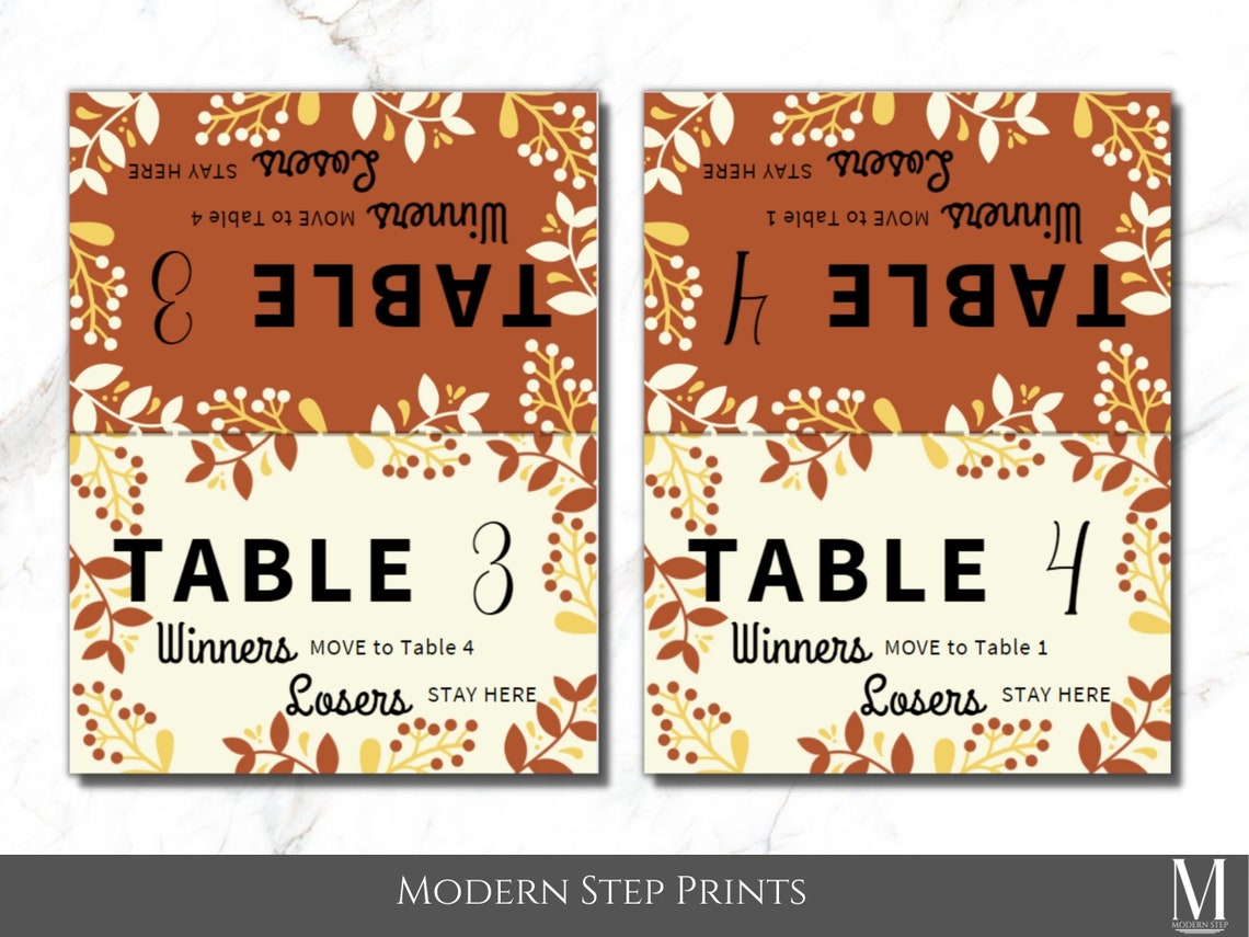 Printable Bunco Bundle of Fall Score Cards, Tally Sheets, Bunco Game ...