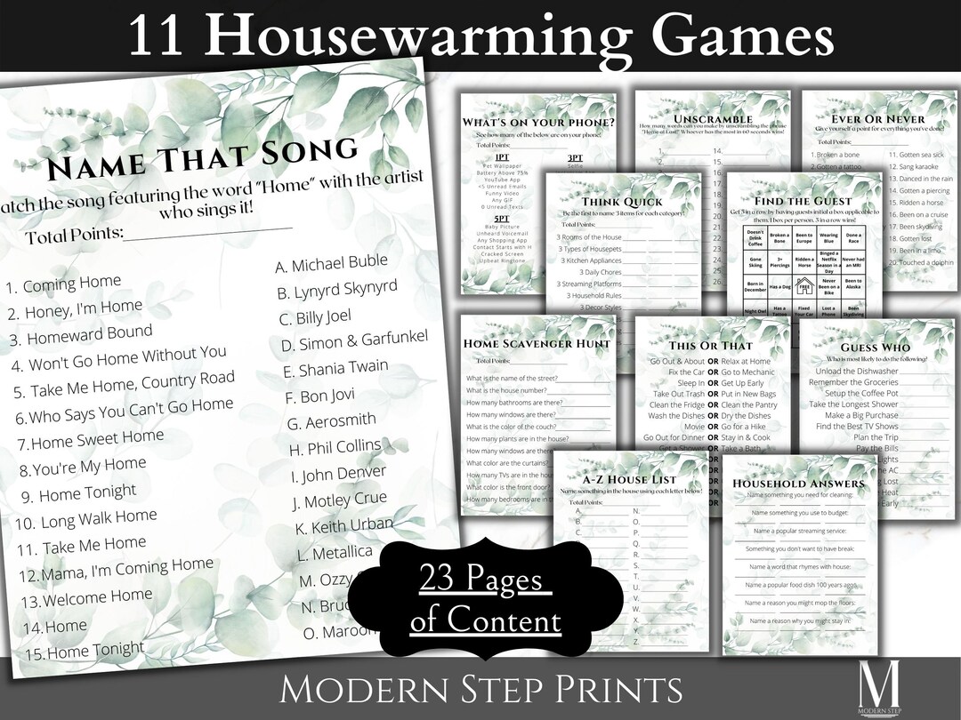 Housewarming Party Games, Housewarming Games, New Homeowner, New House ...