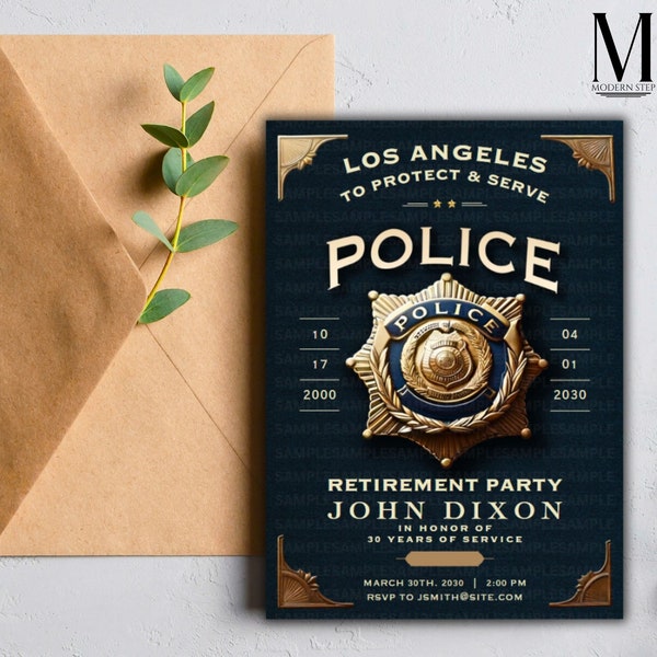 Police Retirement - Etsy