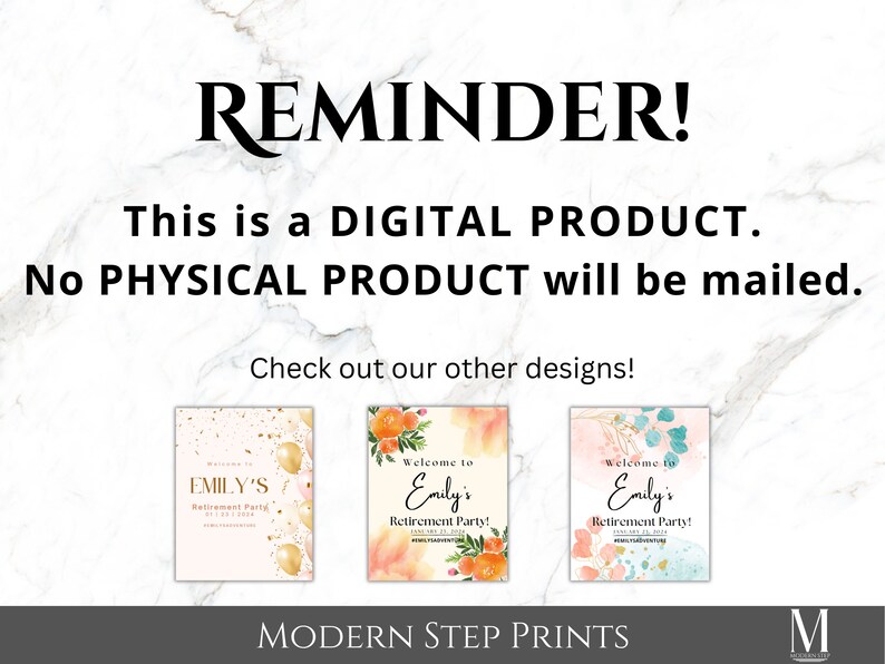 Retirement Banner, Printable, Large Banner 3ftx5ft, Retirement Sign ...