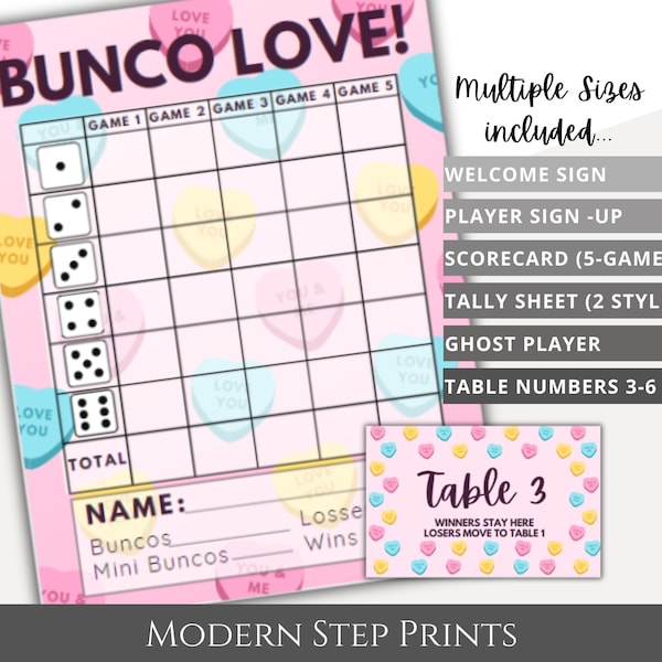 Hearts Game Score Sheet - Etsy