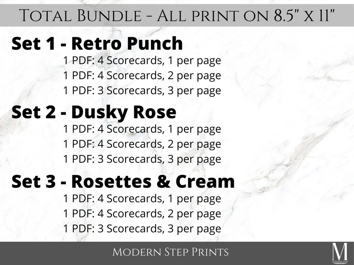 Yahtzee Score Card Bundle Set Yahtzee Score Pad Scoresheet Fun & Dice ...