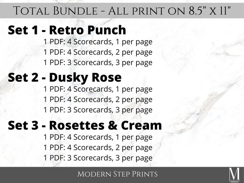 Yahtzee Score Card Bundle Set | Yahtzee Score Pad | Scoresheet | Fun ...