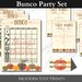 Printable Thanksgiving Bunco Game Card Bundle, Bunco Score Sheets ...