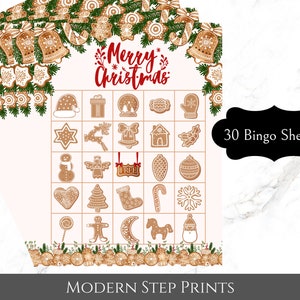 Christmas Bingo, 30 Unique Bingo Cards, Kids' Christmas Activity ...