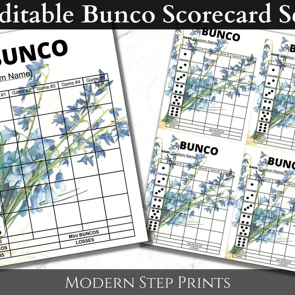 Custom Bunco Score Sheet - Etsy
