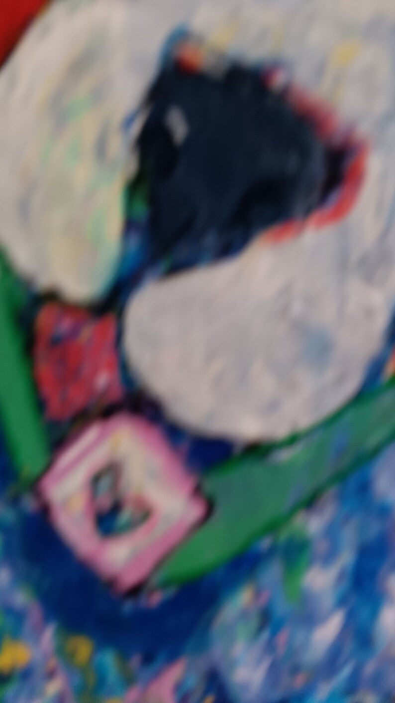 Firecracker Puppy Dog Original Art Painting - Etsy