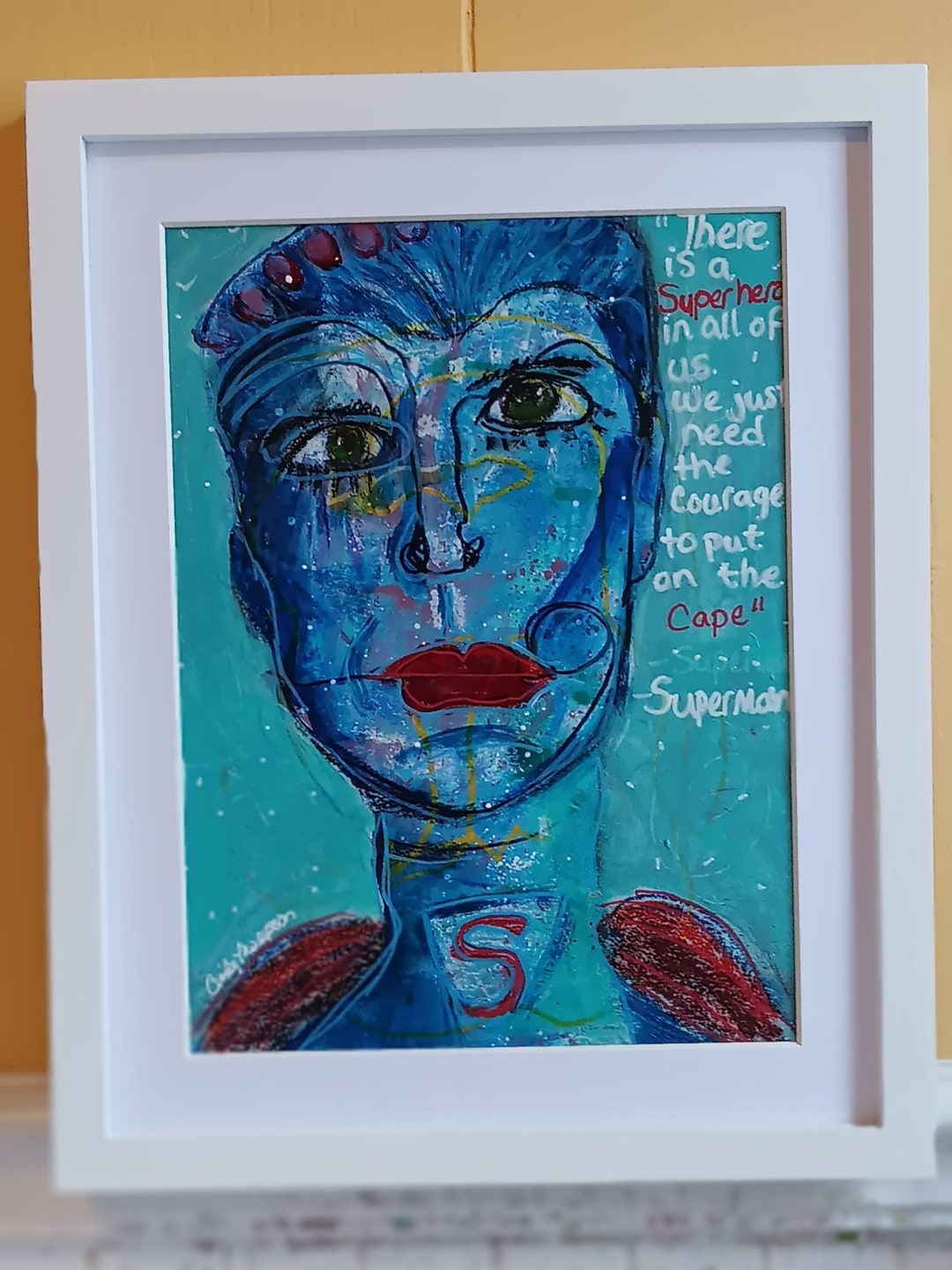 We Are All Super Heroes Abstract Figurative Art - Etsy