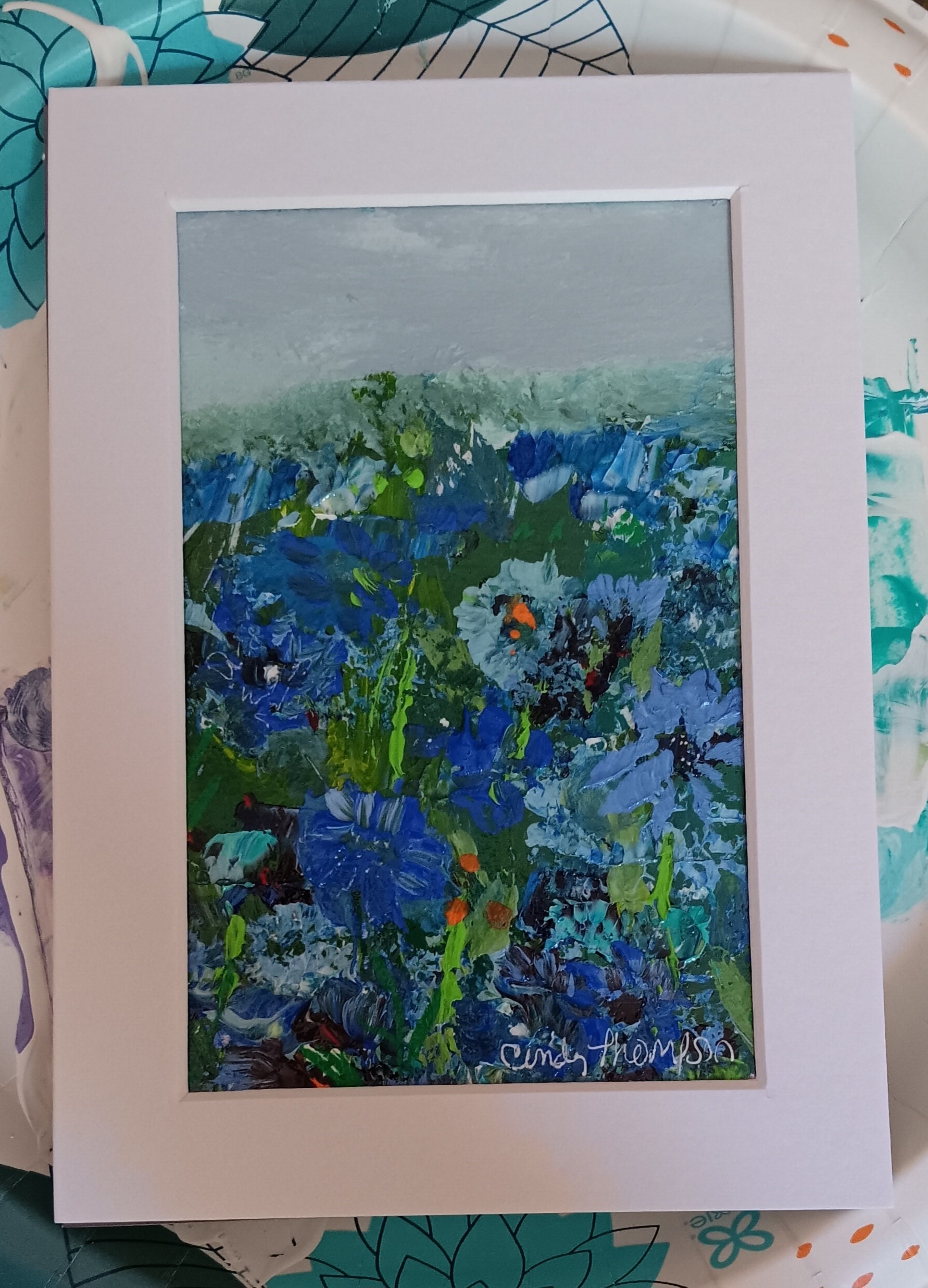 Blue Bell Field #2 Flower Art Wall Decor - Etsy