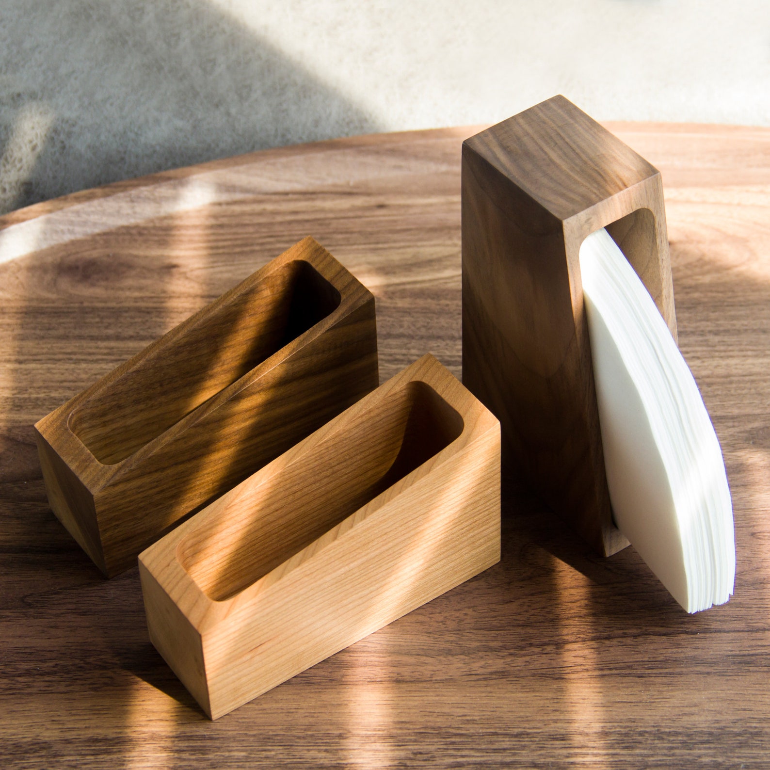 Solid Wood Coffee Filter, V60 Filter Box, Black Walnut Hand Brewed ...