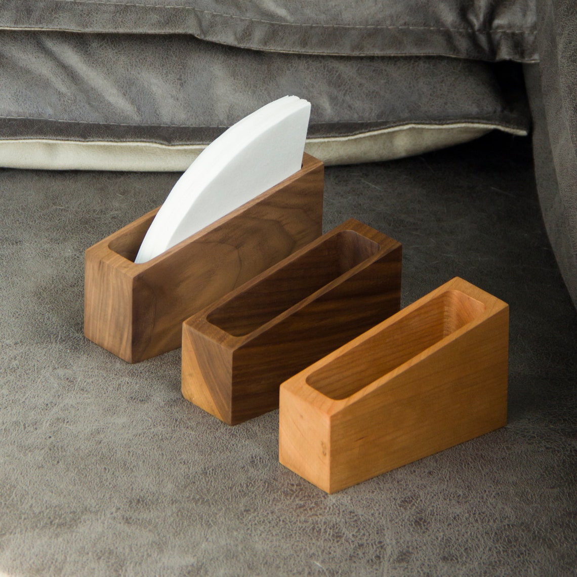 Solid Wood Coffee Filter, V60 Filter Box, Black Walnut Hand Brewed ...