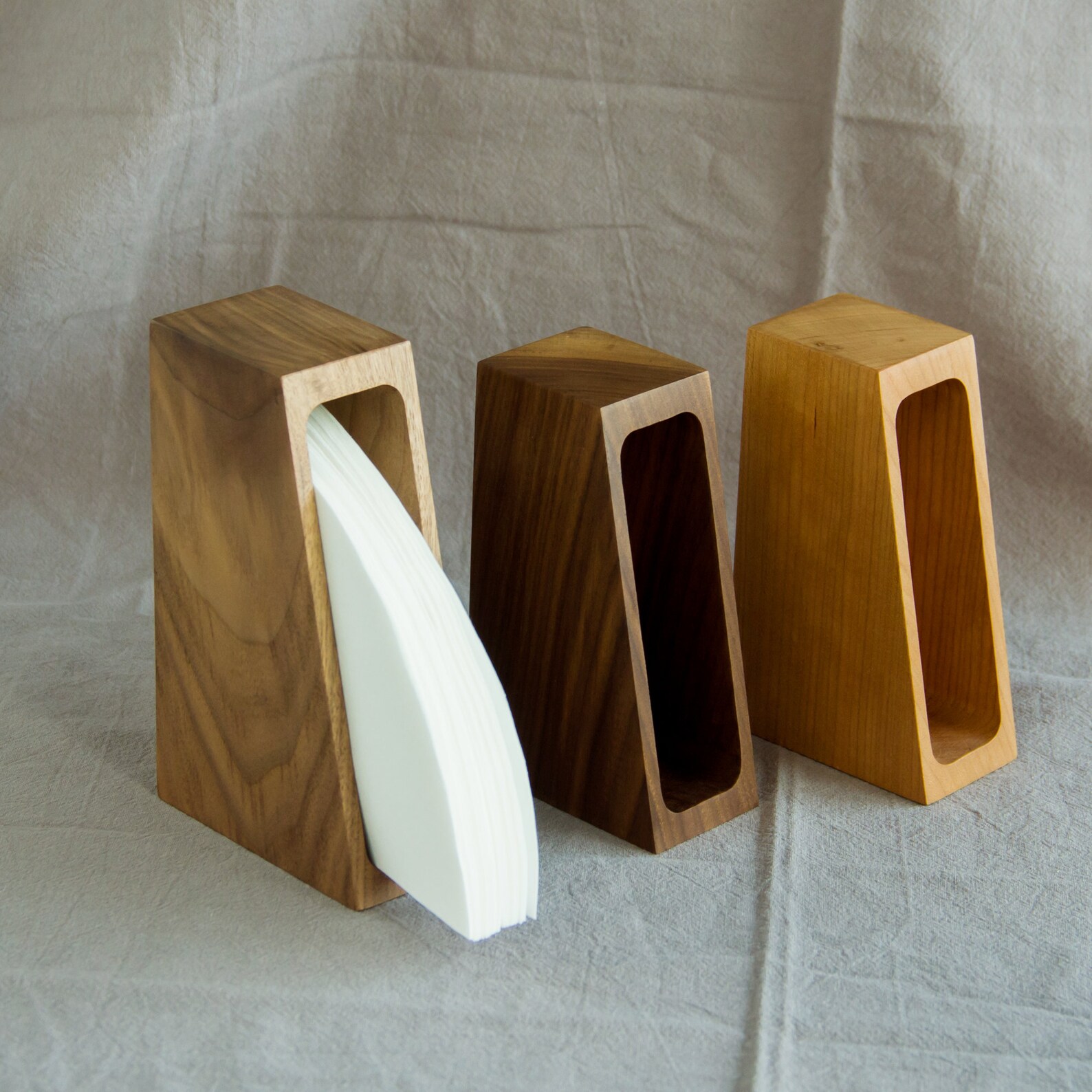 Solid Wood Coffee Filter, V60 Filter Box, Black Walnut Hand Brewed ...